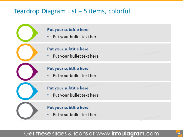 Colored List for placing Activities for 5 items - Blog - Creative ...