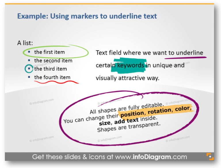 marker example underline text - Blog - Creative Presentations Ideas