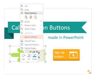 4 Examples of Designing Call to Action Buttons in PowerPoint