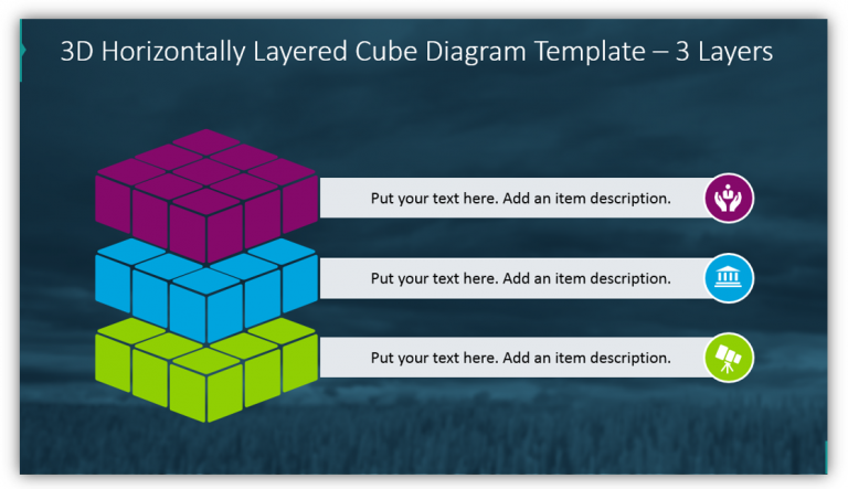 Present Structure Using 3D Cube Diagrams