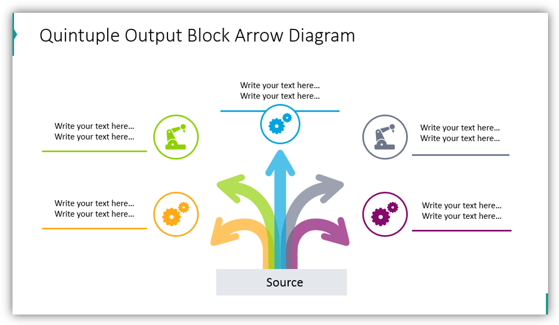 Presenting Process Flow Clearly with Arrow Diagram Graphics