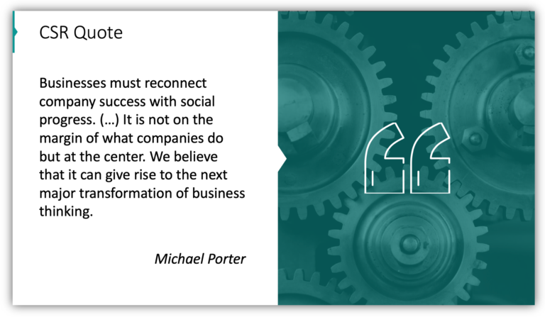 Share Your Corporate Social Responsibility Strategy with Sleek Graphics