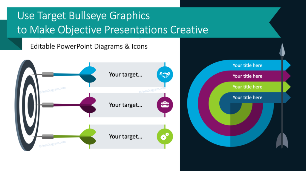 Use Target Bullseye Graphics to Make Objective Presentations Creative ... Use Target Bullseye Graphics to Make Objective Presentations Creative ...