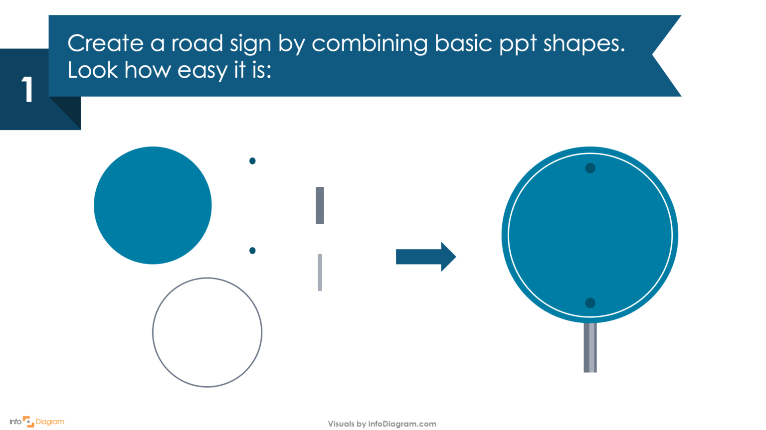 Use Road Sign Infographics to Show Strategies and Processes Creatively
