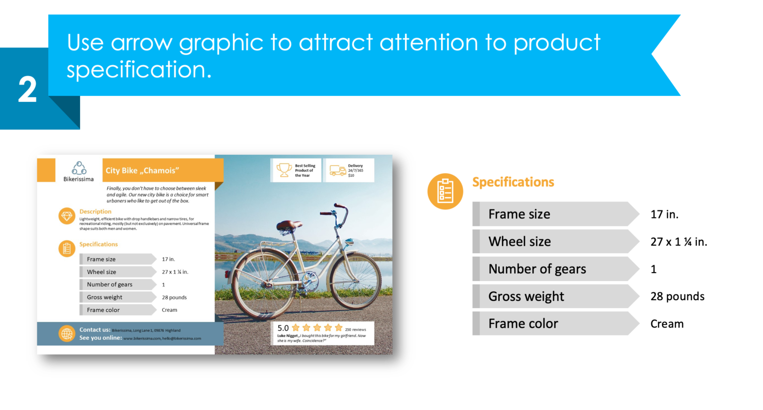 4 Ways to Showcase Your Non-Digital Product Using One-pager Slides